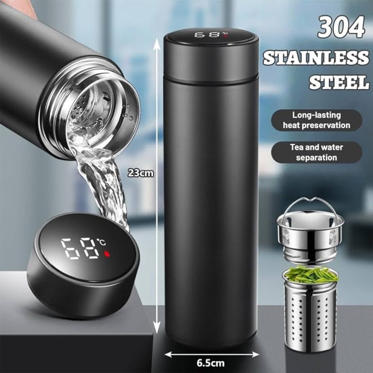 Digital LED Display Hot & Cool Smart Bottle Flask 500ML – Mega Bazer